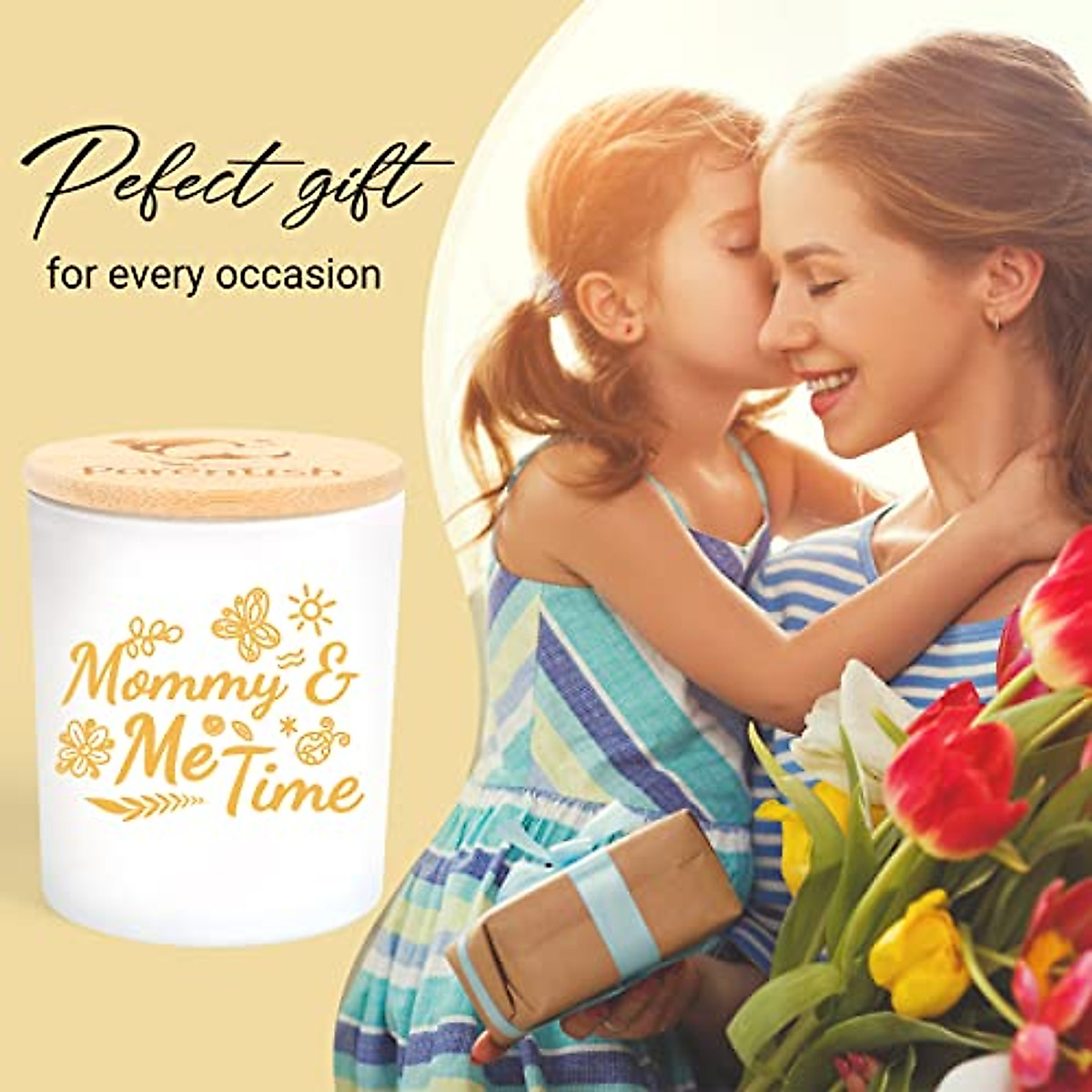 Mommy & Me Time - Lavender Scented Candle, First Time Parent Gifts, Expecting Parent, Mothers Day Gifts, Thanksgiving, Christmas Gift for Mom&Dad