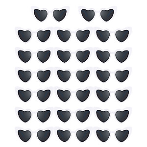 Flutesan 20 Pairs Heart Shaped Sunglasses Vintage Heart Glasses Women Bachelorette Sunglasses for Wedding Party(White with Gray Lenses)