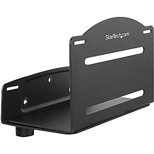 StarTech.com Wall Mount CPU Holder - Adjustable Width 4.8in to 8.3in - Metal - Computer Tower Mounting Bracket for Desktop PC (CPUWALLMNT)
