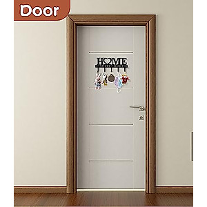 WIPHANY Sweet Home Key Holder Wall Mounted Black Metal Decorative Keys Holder Home Design Organizer for Key Rack for Entryway Hooks Home Hangers