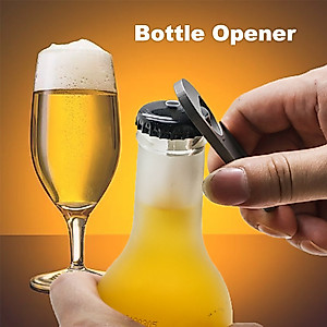 TI-EDC Titanium Beer Bottle Opener Keychain Pendant Compact Durable Easy to Use Cap Opener