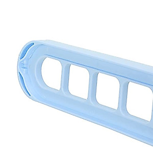 01 02 015 Hangers, Hanger Connector Hooks 360° Rotation with a Unique Groove for Home Offive RVs for Store Clothes Pants, and Scarves.(Blue)