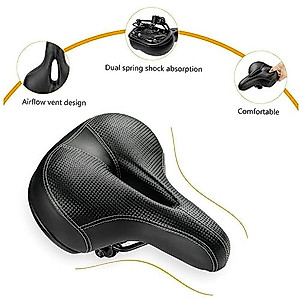 Toddmomy 2PCS exercie Bikes bicicletas para Hombres Bicycle for Men Men's Bicycle Cushion Suspension Saddle Cycle seat MTB Saddle pad Replace car seat Electric Bicycle Soft Bike Man Cruiser