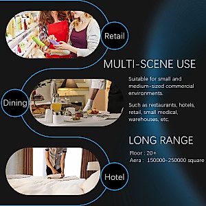 Retevis RB19P Walkie Talkies with Earpiece, High Power 2 Way Radios Long Range, Small Two Way Radios with Multi-Unit Charger, for Restaurants Retail(6 Pack)