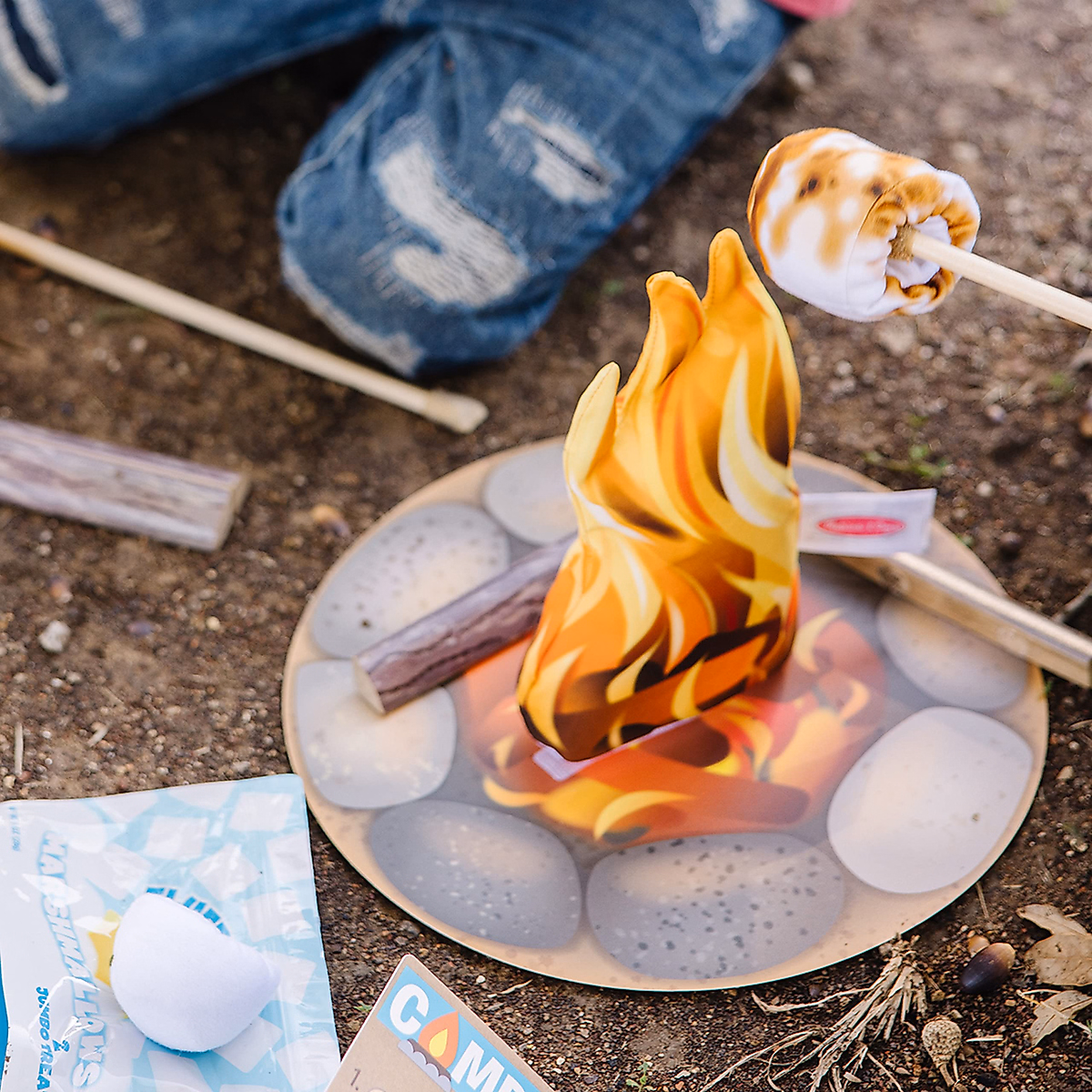 Melissa & Doug Let's Explore Campfire S'Mores Play Set Play Campfire Sets For Kids Ages 3+