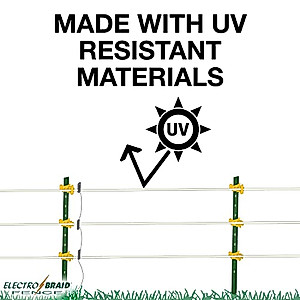 ElectroBraid PBRC1000C2-EB 1000 ft. Reel - Electric Fencing Designed for Horses & ElectroBraid ATENSIONKIT-EB Tension Kit