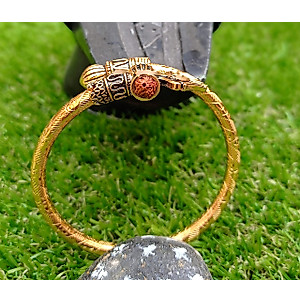 Wonder Care WC Shiv Bracelet Cuff Kada for men| Lord Shiva Bahubali Brass Bracelet for men| Religious Brass Shiv kada | Free size Bracelet For Mahashivratri | Mahadev Bracelet Pack of 2