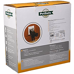 PetSafe Staywell, Magnetic Classic Cat Flap, Exclusive Entry, 4 Way Locking - White