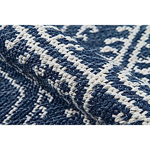 Erin Gates by Momeni Easton Pleasant Navy Hand Woven Indoor Outdoor Area Rug 7'6" X 9'6"