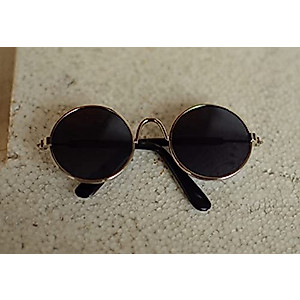Funny Cat Sunglasses Dog Glasses Retro Circular Glasses Puppy Pet Eyewear for Halloween Cosplay Costume Photos Props