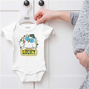 Brisco Brands Saint Paddys Lucky Tootsie Pop Owl Baby Romper Boys or Girls