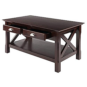Winsome Xola 18 x 37 x 21-Inch Composite Wood Coffee Table, Cappuccino (40538)