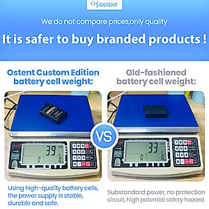 OSTENT High Capacity Quality Real 2200mAh 3.6V Lithium Ion Li-ion Polymer Rechargeable Battery Pack Replacement Upgraded Version for Sony PSP 1000 PSP-280 Console Video Games