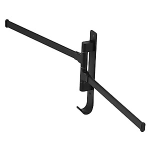 Apexare Swivel Towel Rack, Rotating Collapsible Towel Bar Wall Mounted Space Aluminum Holder, Modern Matte Black Drying Rack, for Bathroom, Kitchen, Balcony, Laundry, Bedroom