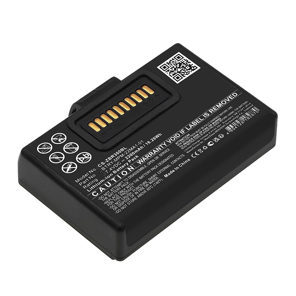 Henhaoro BTRY-MPM-22MA1-01 P1083277 P1083277-002 Batteries for Zebra