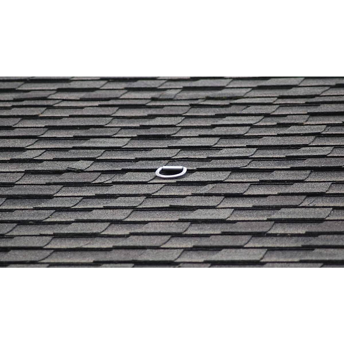 2813 RS-10 Single D-Ring Roof Anchor Stainless Strap/Dacromet D-Ring