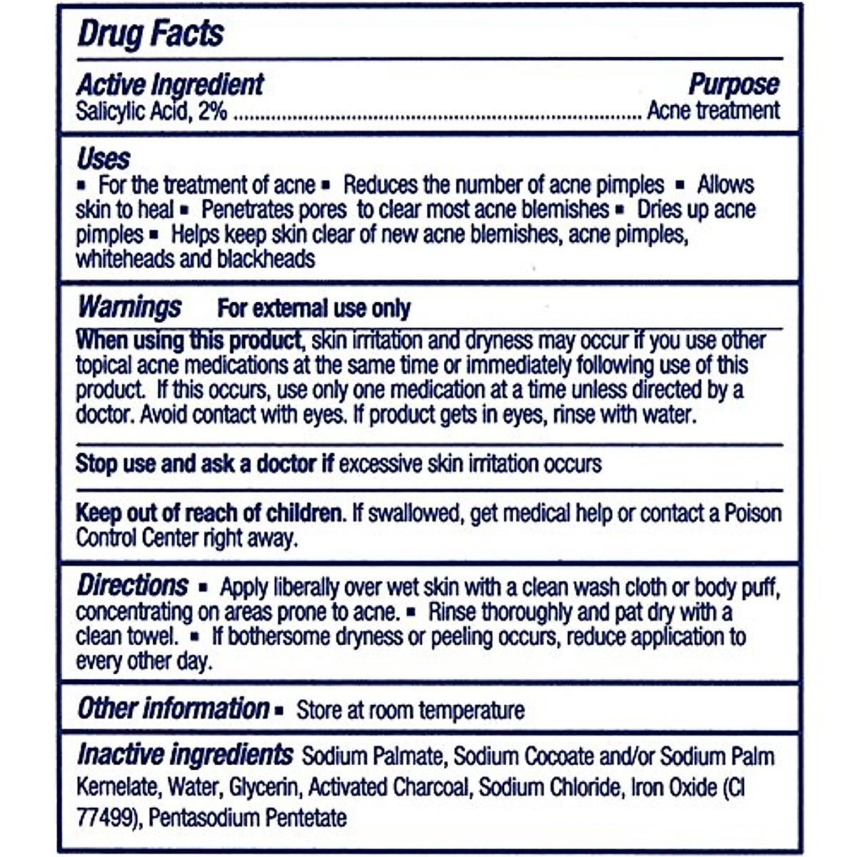 Asepxia with Activated Charcoal Purifying Effect Acne Treatment Bar Soap with Salicylic Acid, 4 Ounce