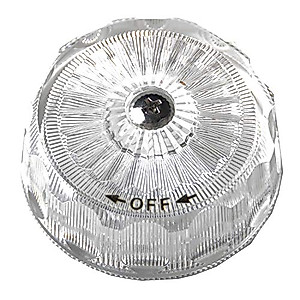 Avalon Shower Volume Control Handle, Mixet Tub and Shower Knob Replacement, Clear Acrylic