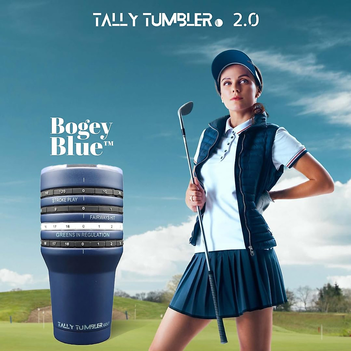 Tally Tumbler Golf (Bogey Blue)