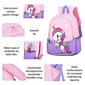 POWOFUN Kids Preschool Kindergarten Backpack Lightweight Cool Cute Cartoon Travel Backpack With Lunch Bag For Boys Girls