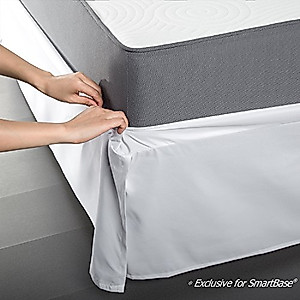 ZINUS SmartBase Bed Skirt, 14 Inch Drop, For Use with SmartBase, Easy On & Off Design - Full