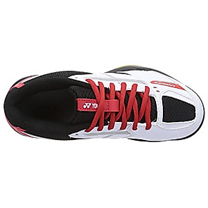 YONEX(ヨネックス) Unisex's Badminton Shoe, White/red, 8.5