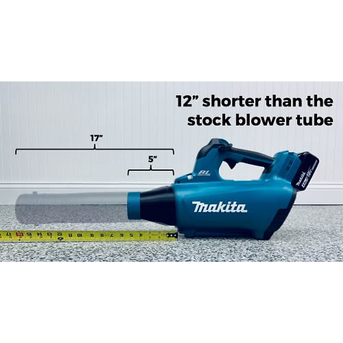 Stubby Nozzle Co. STUBBY Car Drying Nozzle for Makita 18V LXT Leaf Blowers (XBU03Z and DUB184Z)