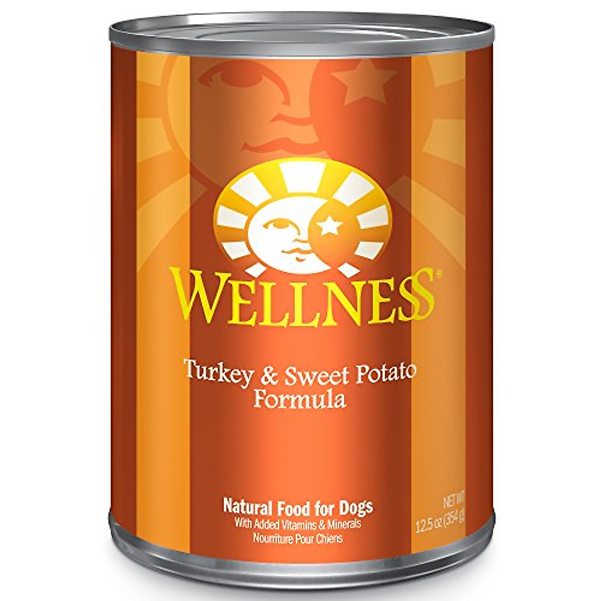 Wellness Complete Health Natural Wet Canned Dog Food Turkey & Sweet Potato, 12.5-Ounce Can (Pack of 12)