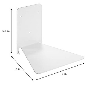 Sorbus 2 Invisible Floating Bookshelves - Trick of The Eye Floating Effect - Wall Mounted Bookshelf - Use in Bedroom, Office, Reading Nook, & Library - Great for Kids & Book Collections