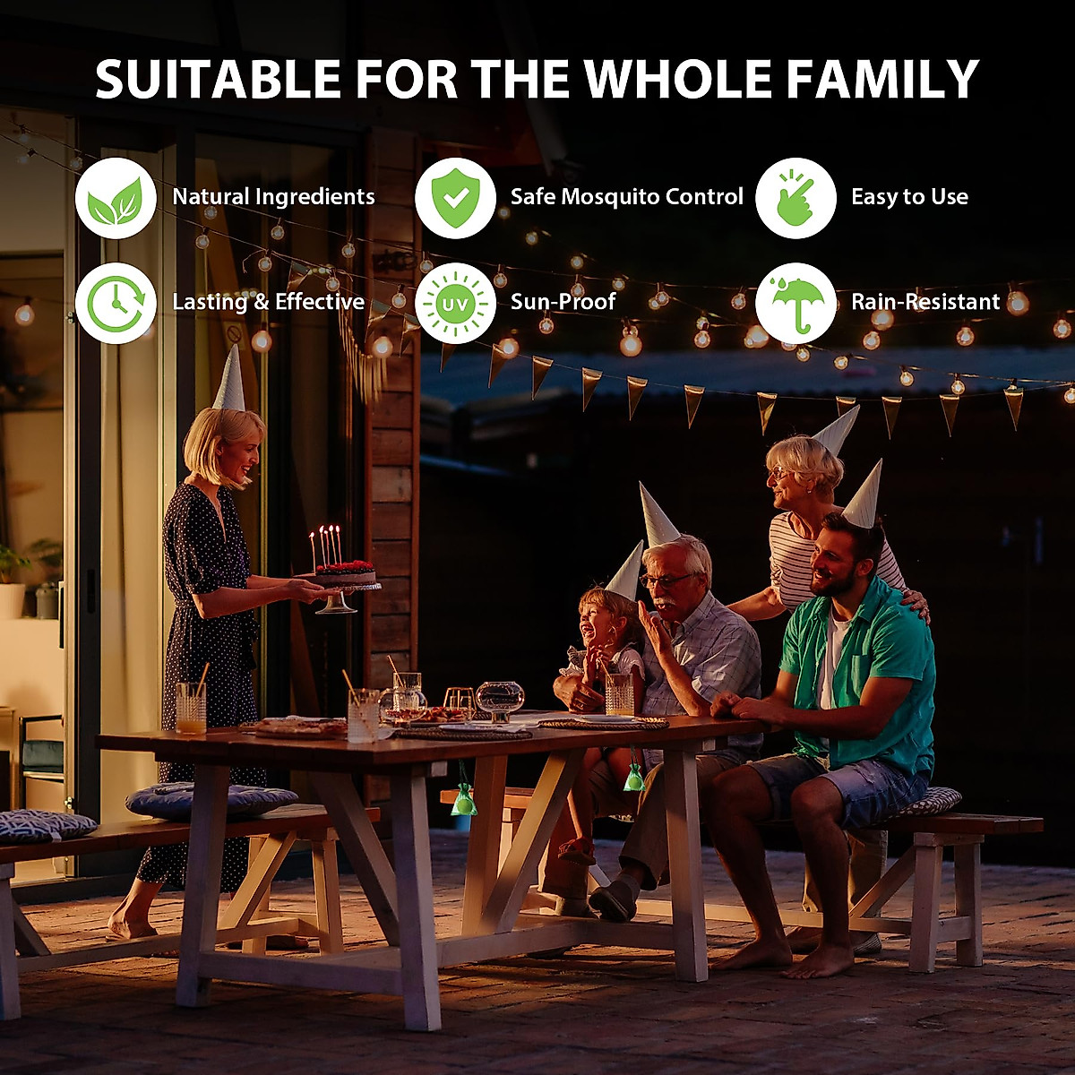 MAGIC CAT 12 Pack Mosquito Repellent Ball, Natural Insect Deterrent Mosquito Barrier for Effective Indoor Protection, Powerful Outdoor Mosquito Repellent for Patio, Yard, Garden Mosquito Control