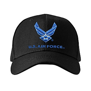 US Air Force Hat - Embroidered 3D Logo Air Force Hat – Flexfit USAF Hat – US Air Force Gifts Large/XL | Disabled USMC Vet Owned Small Business