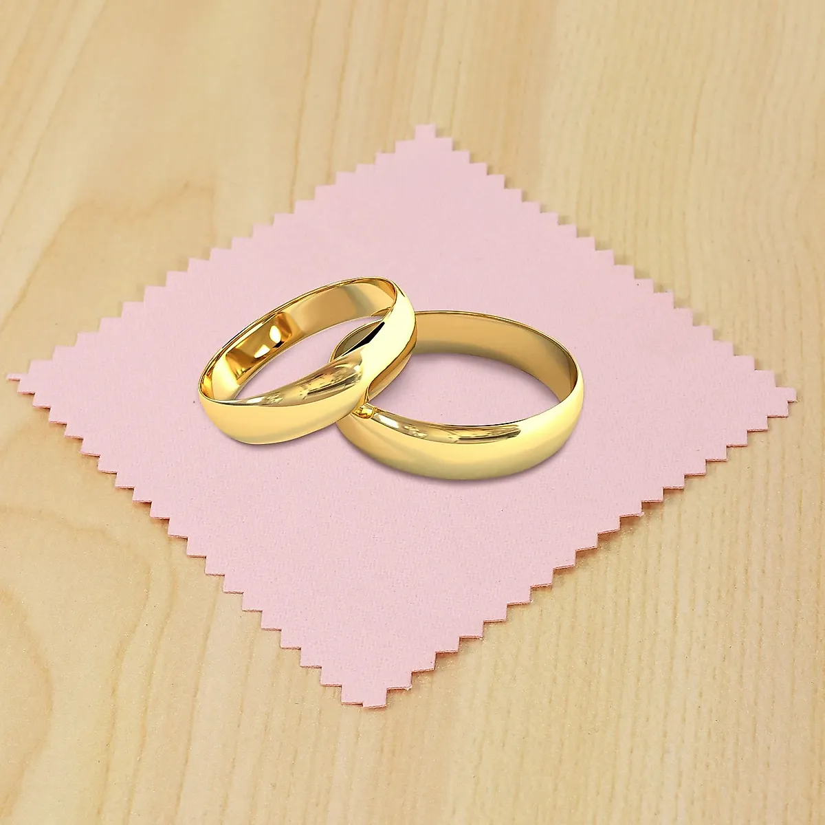 Hofun Jewelry Polishing Cloths, Silver Jewelry Cleaning Cloth, Tarnish Remover for Jewelry, 50 pcs, 3 * 3 inch, Pink