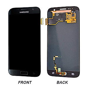 Display Touch Screen (AMOLED) Digitizer Assembly with Home Button for Samsung Galaxy S7 (5.1 inch) All Models G930 G930A G930P G930T G930V G930R4 G930F G930W8 G930U (Repair Tools) (BLACK)