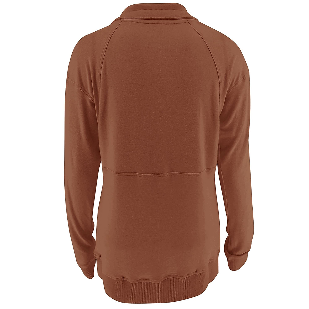 Peacameo Women's Lapel Zipper Sweatshirts Long Sleeve Loose Drawstring Pullover Tops with Pockets Army Green