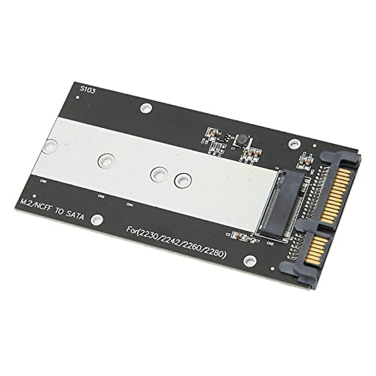 Gaeirt SSD Enclosure, Aluminum Hard Drive Enclosure Lightweight 6Gbps Transmission for Computer
