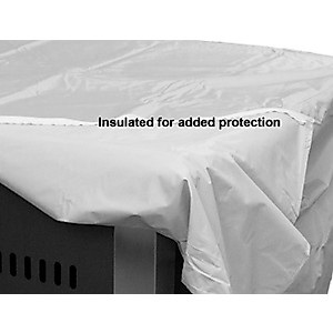 Hiland GS-F-PCHDCV Dut Heavy Duty Square Fire Pit Cover, High Density Fabric, Tan