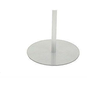 Displays2go Two-Way Straight Arm Garment Rack, Portable- Aluminum