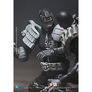 HIYA TOYS Judge Dredd vs Death (Black & White) SDCC 2022 Exclusive 1:18 Scale Action Figure 2-Pack