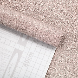 lenify Pink Glitter Contact Paper Pink Wallpaper Peel and Stick 17.7inch x 118.1inch Pink Contact Paper Peel and Stick Wallpaper Glitter Removable Wallpaper Adhesive Paper for Bedroom Decorative Vinyl