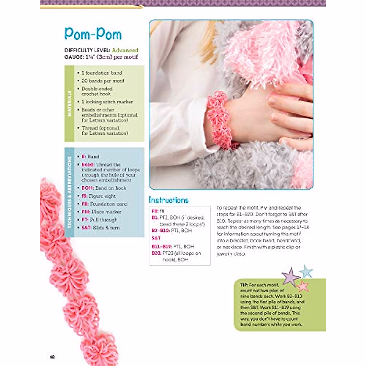 Hooked on Rubber Band Jewelry: 12 Off-the-Loom Designs for Bracelets, Necklaces, and Other Accessories (Design Originals) Easy Step-by-Step Instructions, Photos, & Diagrams, with No Loom Required