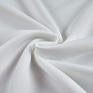 Gabardine Suiting Solid White, Fabric by the Yard