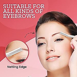 MedHelp Multipurpose Exfoliating Dermaplaning Tool for Face, Flawless Finishing Touch, Eyebrow Razor and Facial Razor for Women,With Blade Cover, 20 Count, 1 Pack of 20