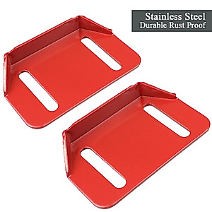 HUSWELL 784-5580 Snow Thrower Slide Shoes 2 Pack Skid Shoes with Mounting Hardware for MTD 784-5580-0637 Fits for Cub Cadet Yardman SnowBlower