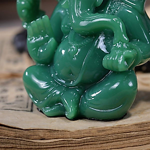 Seyee-bro Lord Ganesh Statues - Ganesha Idol Figurine - Elephant God Buddha Sculpture for Home Car Decor…