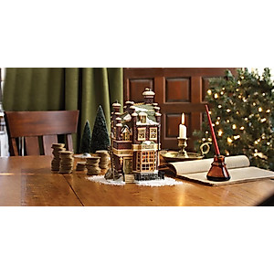 Department 56 Porcelain Dickens' Village Scrooge and Marley Counting House Lit Building, 9.65, Multicolor