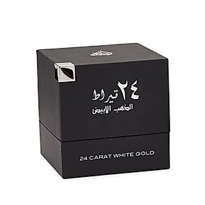 Lattafa 24 Carat White Gold for Unisex Eau de Parfum Spray, 3.4 Ounce