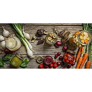 Bormioli Rocco Quattro Stagioni Anphora 17 Ounce Canning Jar, Set of 12