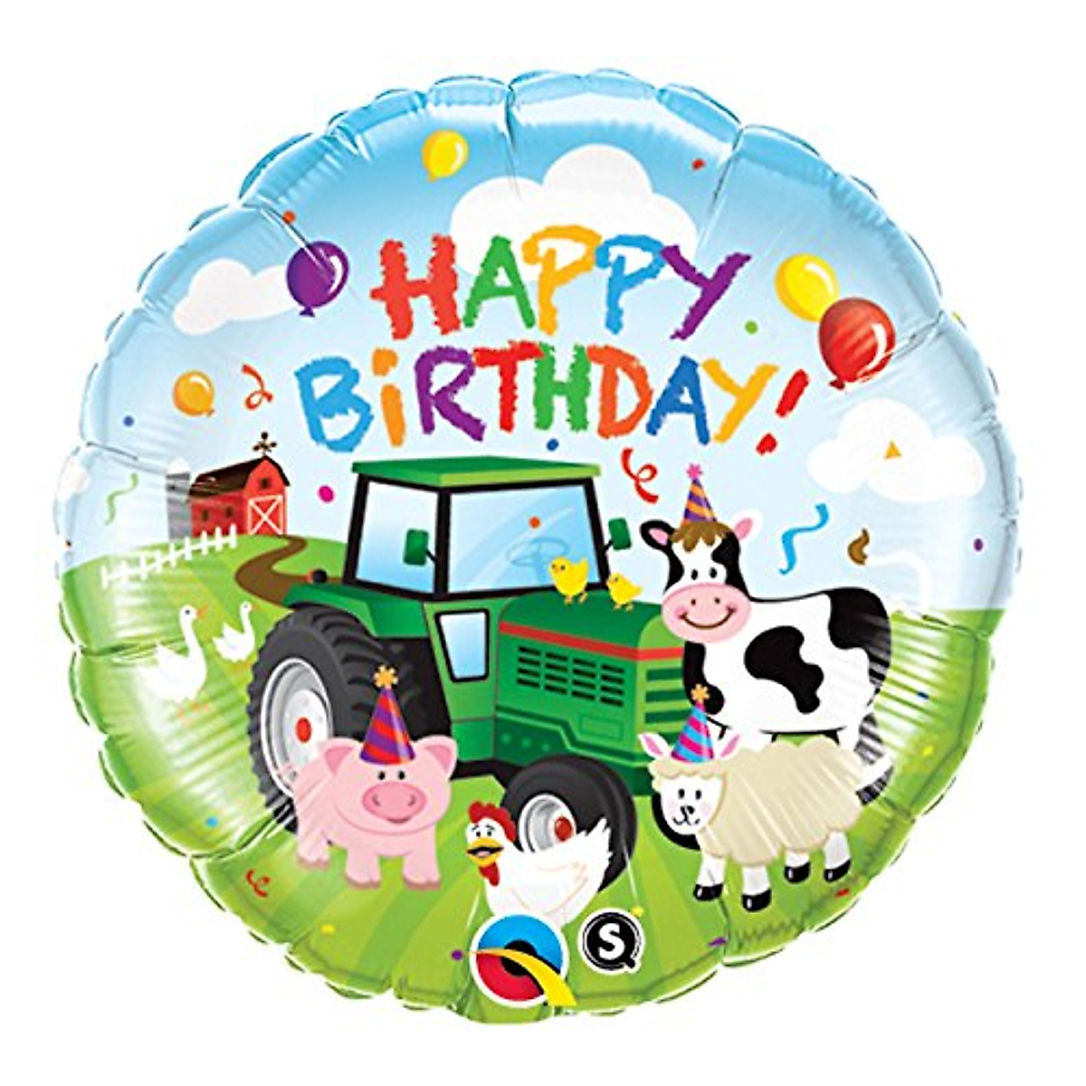Tractor Birthday Party Balloons Decorations Farm Animal Cow John Deere Shower (MULTI, 1)