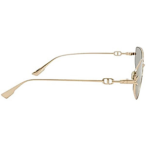 Dior Christian DiorGipsy2 DDB07 Sunglasses Women's Gold Copper/Green Lenses 62mm