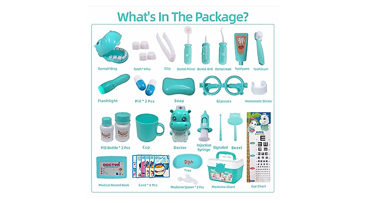 Kids Doctor Playset with Electronic Stethoscope | Realistic Toy Kit